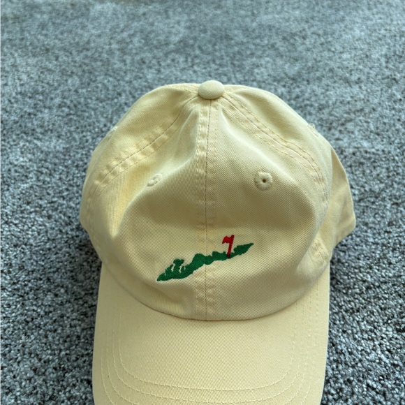 Accessories | Fishers Island Yellow And Green Embroidered Golf Course ...